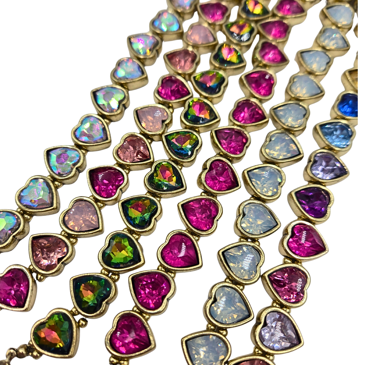 Rhinestone Love Necklace in Gold (6 colors) – Walker Rose Boutique