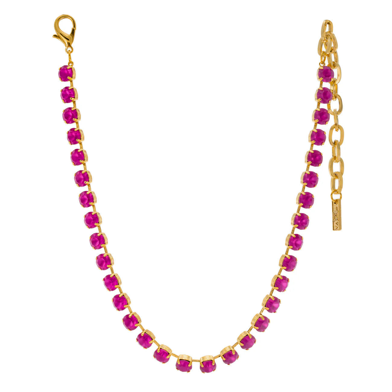 TOVA - The Oakland Necklace - Fuchsia Matte – Walker Rose Boutique